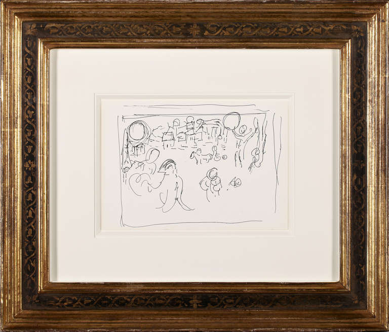 Marc Chagall - Landscape - St Paul de Vence ? For Sale at 1stDibs