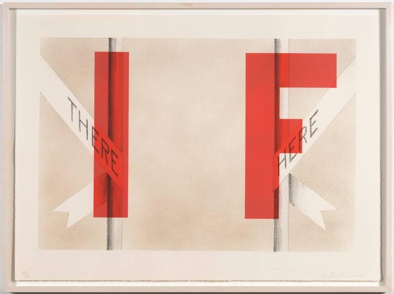 Ed Ruscha - There, Here, State II, lithograph at 1stDibs | ed ruscha ...