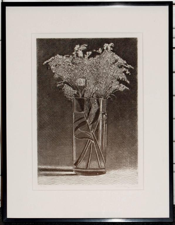 Dan McCleary - Untitled, floral etching For Sale at 1stDibs