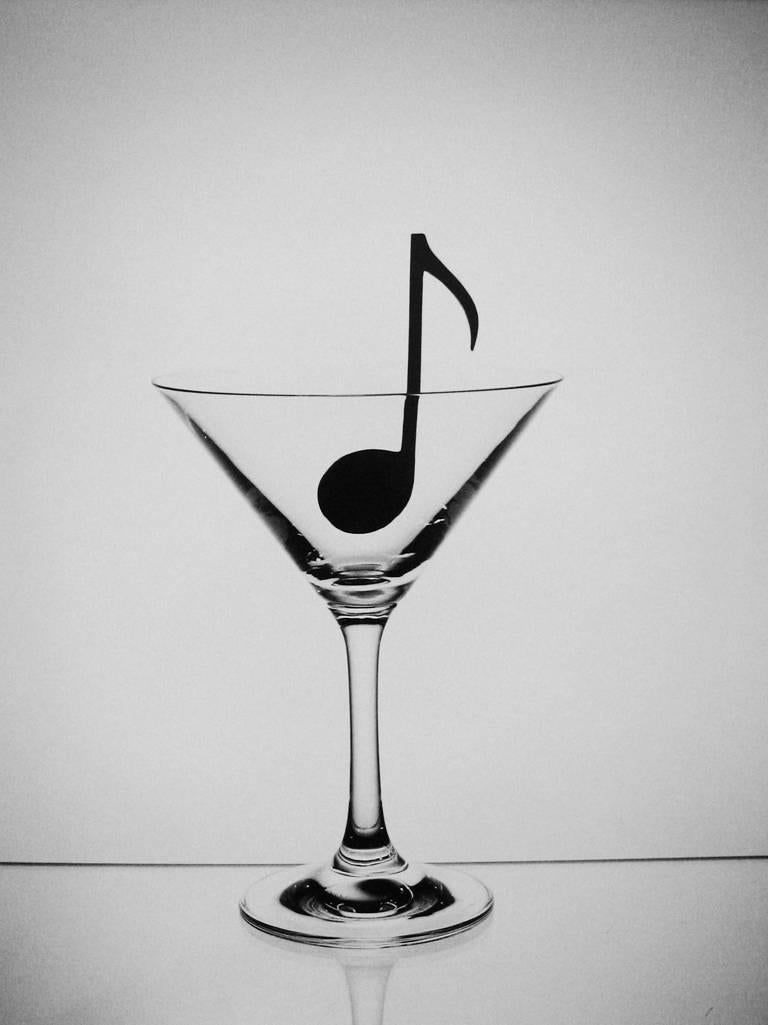 Chema Madoz - Untitled - (Music note in Martini Glass) at 1stDibs