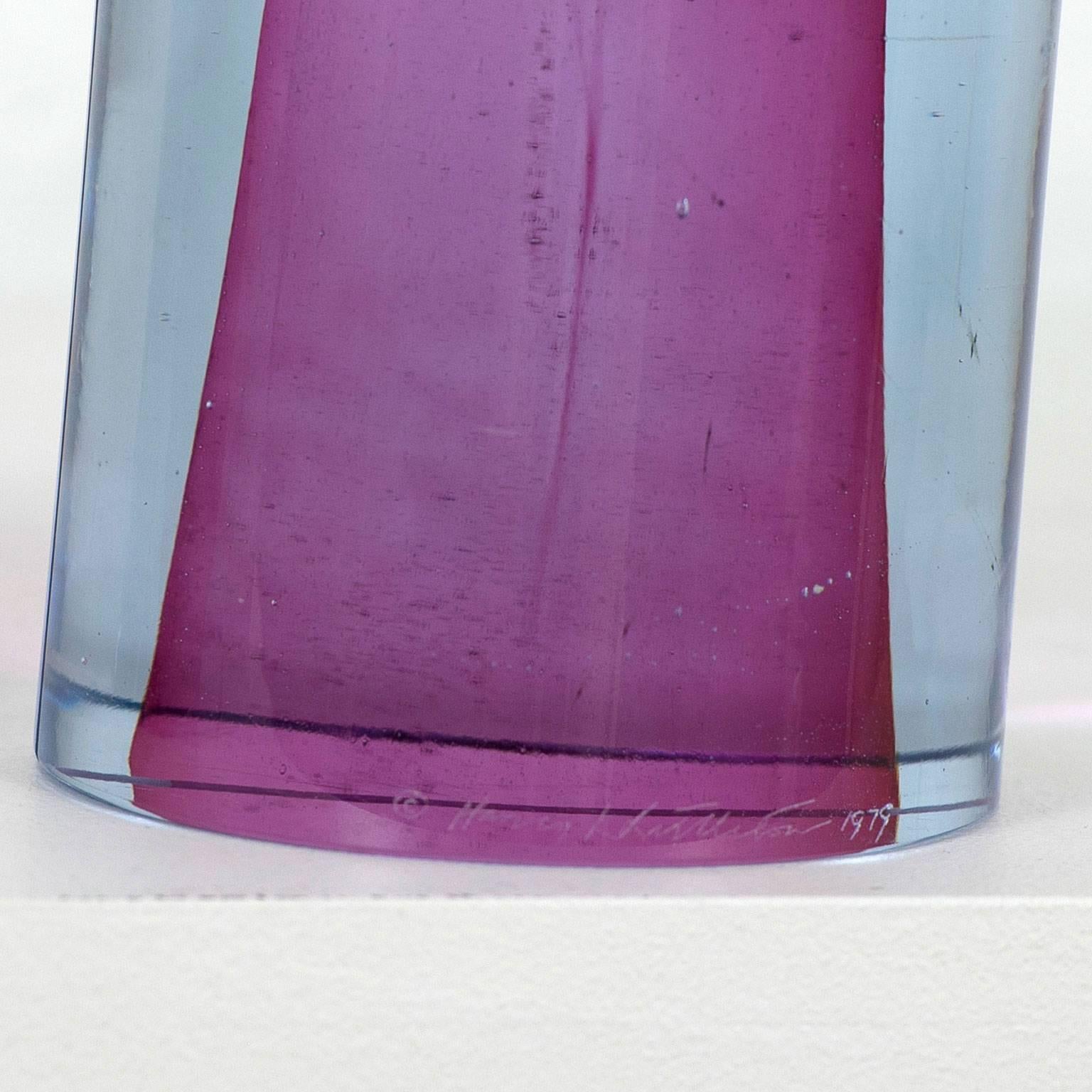 Harvey Littleton - Harvey Littleton "Cylindrical Sections 45" Glass ...