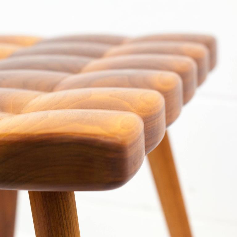 Unknown - Joy Charbonneau and Derek McLeod "Tufted Wood Bench" For Sale ...
