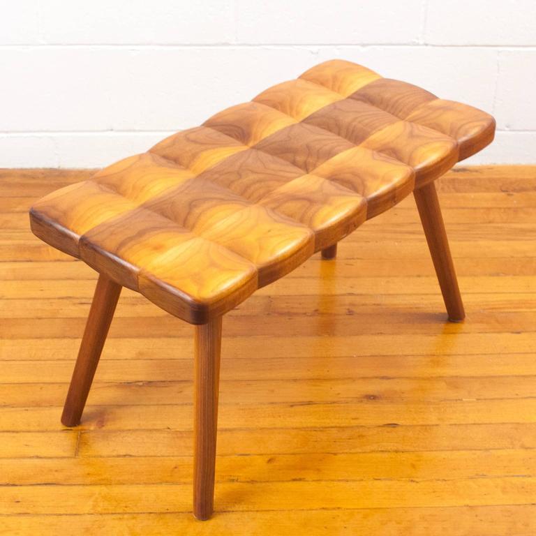 Unknown - Joy Charbonneau and Derek McLeod "Tufted Wood Bench" For Sale ...