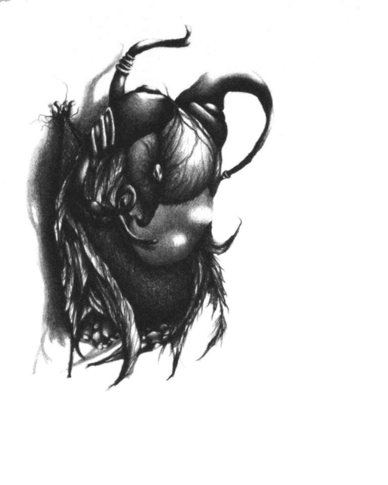 Melanie Christine Warner - Two Horned, One Beak For Sale at 1stDibs