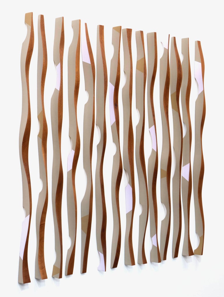 Pascal Pierme - Mural installation, wood sculpture, kinetic, Origines ...