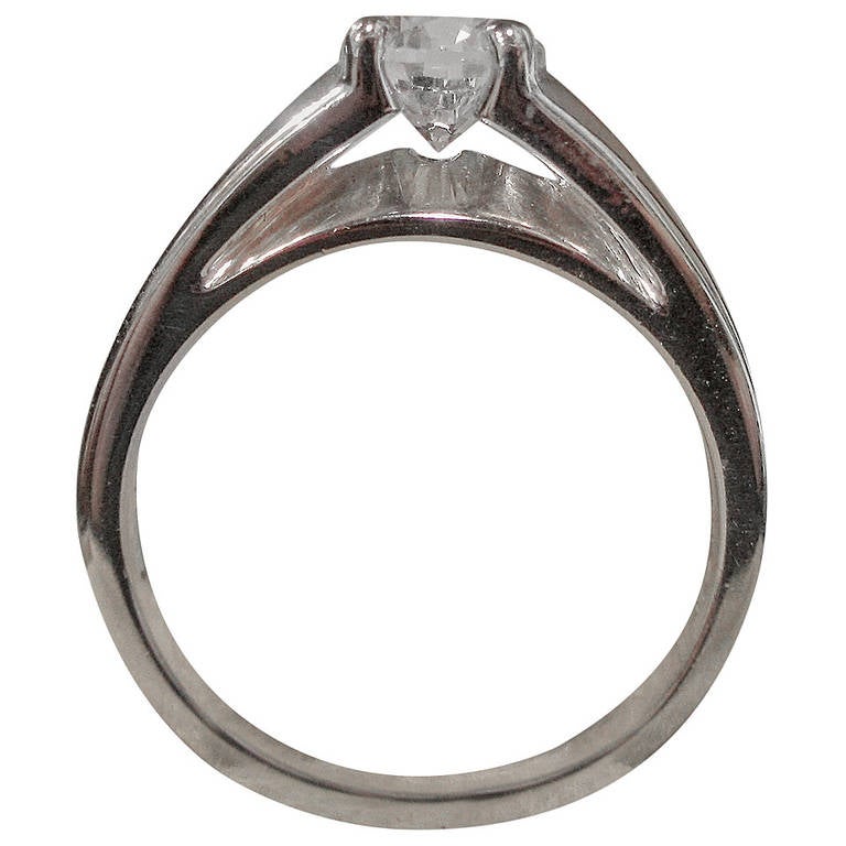 Bulgari, Solitaire Diamond Ring For Sale at 1stDibs