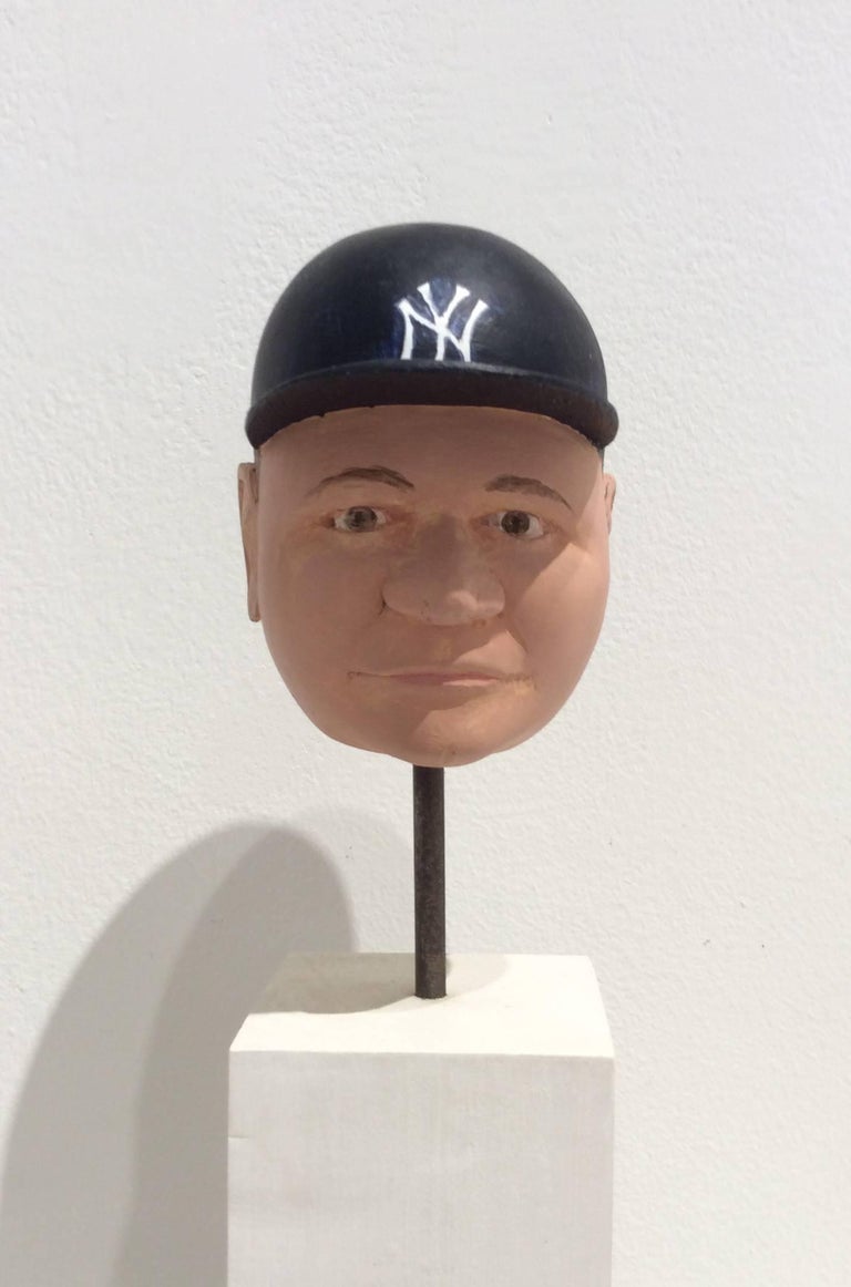 John Cross - Babe Ruth (Carved Wooden Bust of Iconic Baseball Player ...