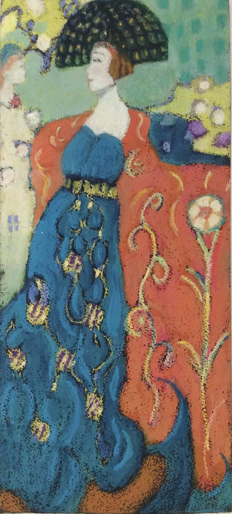 Marion Vinot - Dolls (French Nabis Inspired Oil Pastel Figurative ...