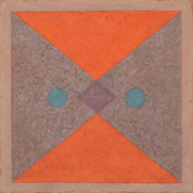 Phyllis Palmer - Insight 6 (Tempera and Plaster Orange / Plum / Teal ...