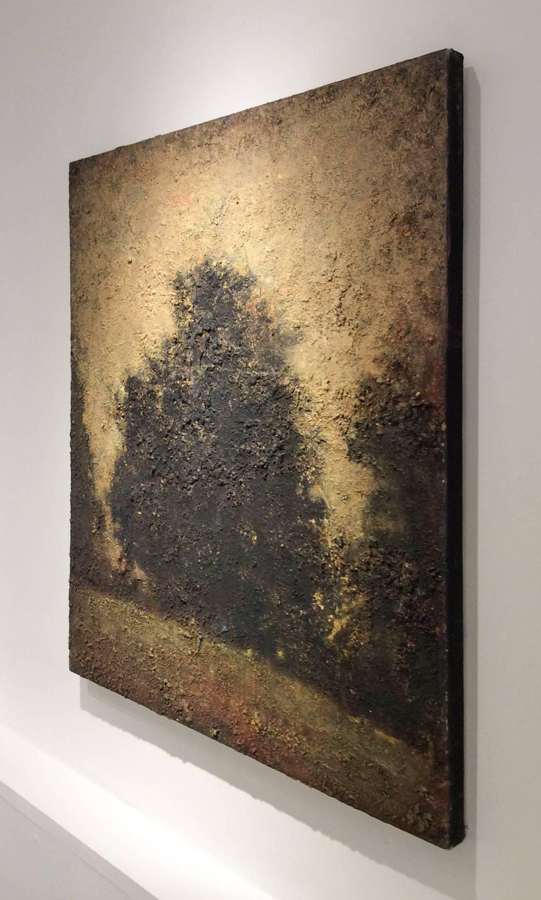 Don Bracken - Early Morning: Abstract Mixed Media Landscape on Canvas ...