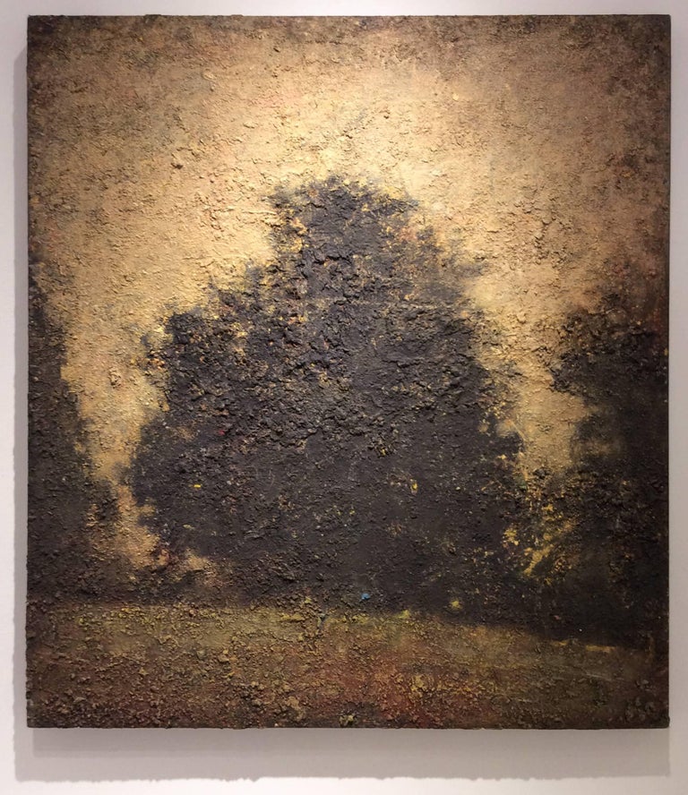 Don Bracken - Early Morning: Abstract Mixed Media Landscape on Canvas ...