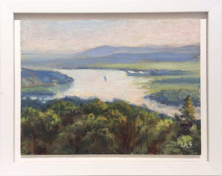 Leigh Anne Smith - Evening at Olana: Impressionist-Style Landscape Oil ...