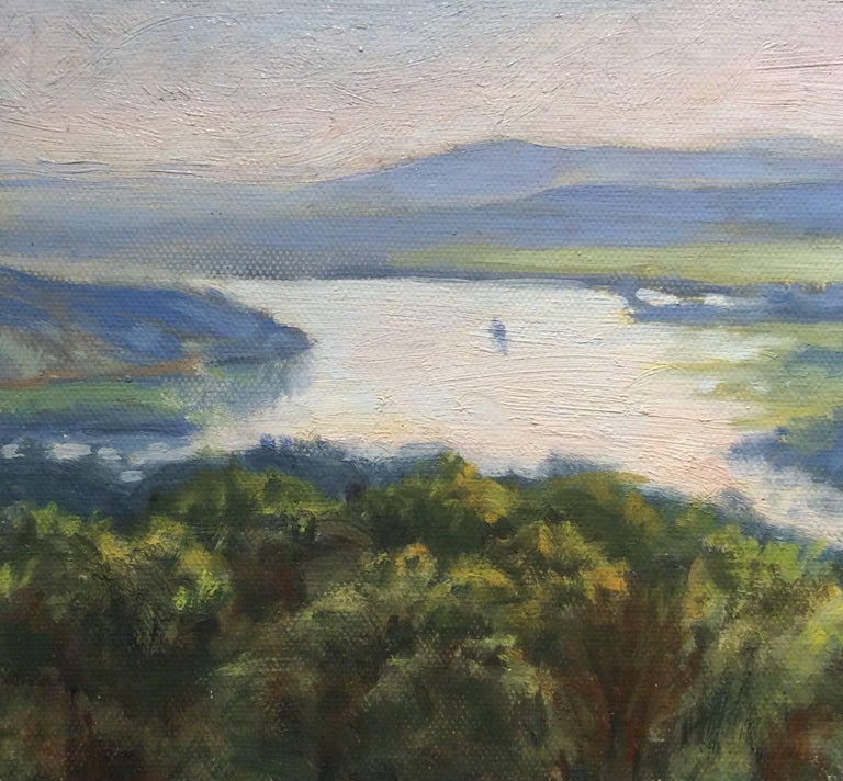 Leigh Anne Smith - Evening at Olana: Impressionist-Style Landscape Oil ...