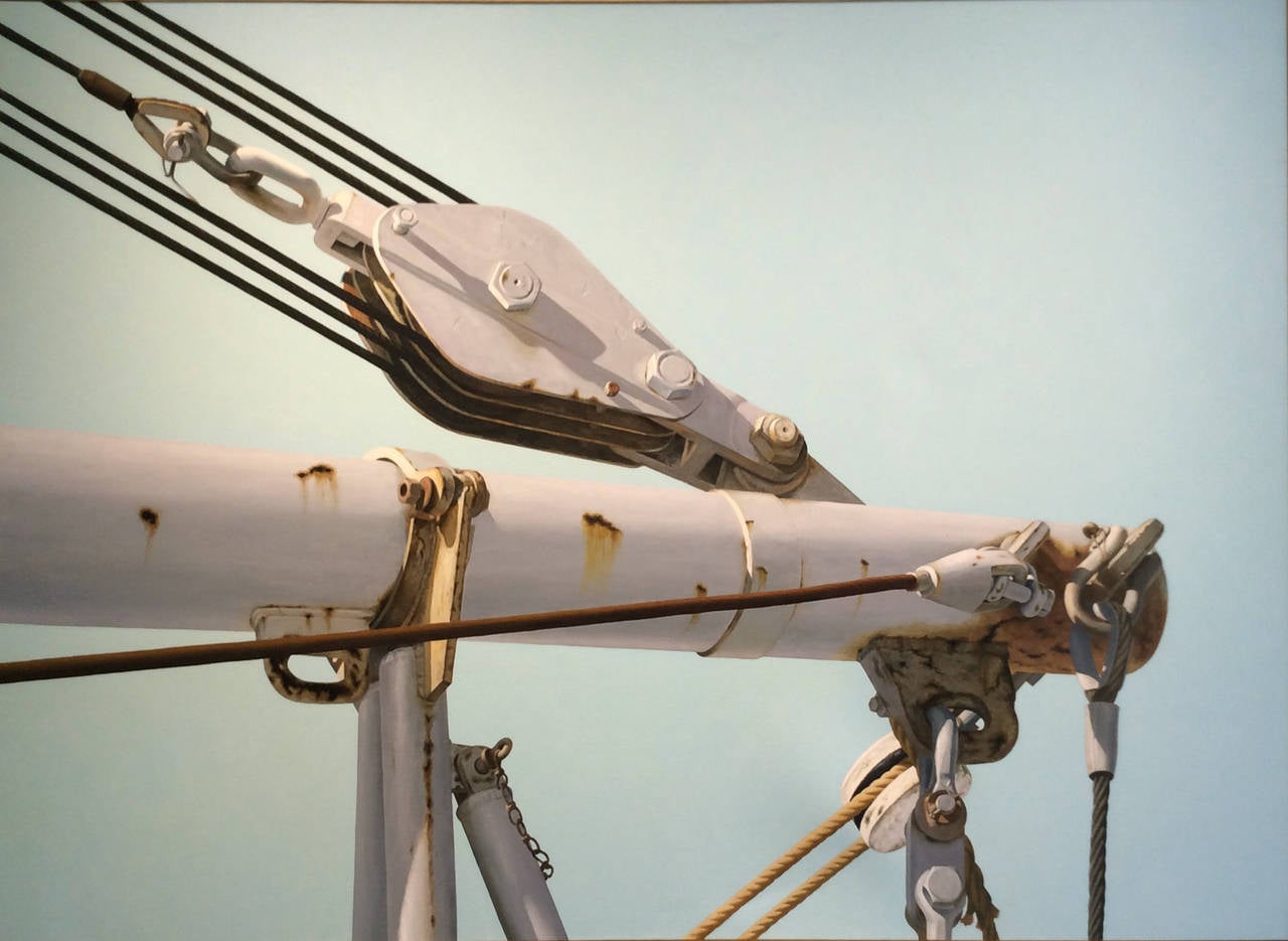 Joe Richards - Cargo Boom (Photo Realist Still Life Painting of White ...