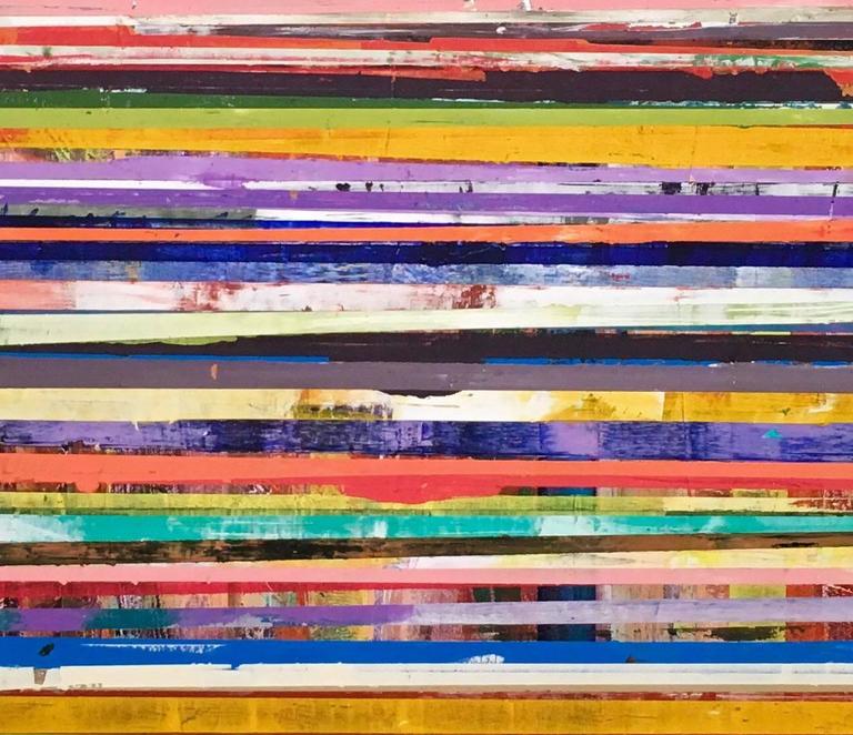 Vincent Pomilio - 98 Horizon Lines (Modern Colorful Abstract Painting ...