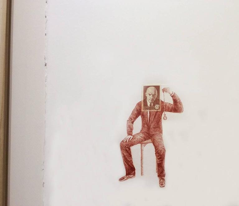 Andrea Moreau - USSR, The Hypnotist: Detailed Colored Pencil Figurative ...