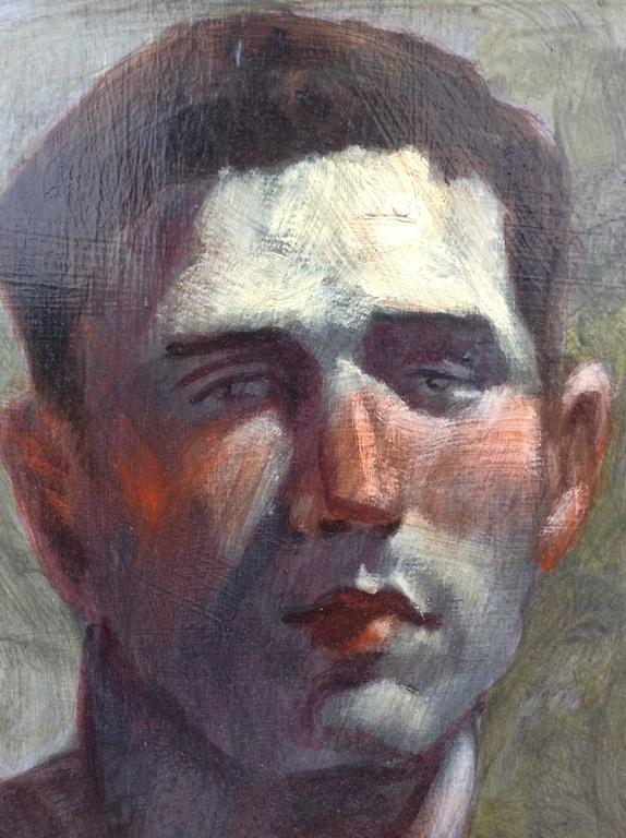Mark Beard - Portrait of a Male Figure (Original Oil by Bruce Sargeant ...