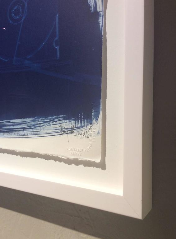 Birgit Blyth - Untitled XXI (Contemporary Blue Cyanotype on Paper in ...
