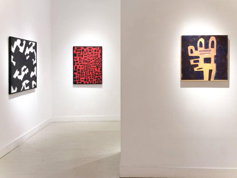 Stephen Brophy - Red Convergence (Modern, Abstract Geometric Red and ...