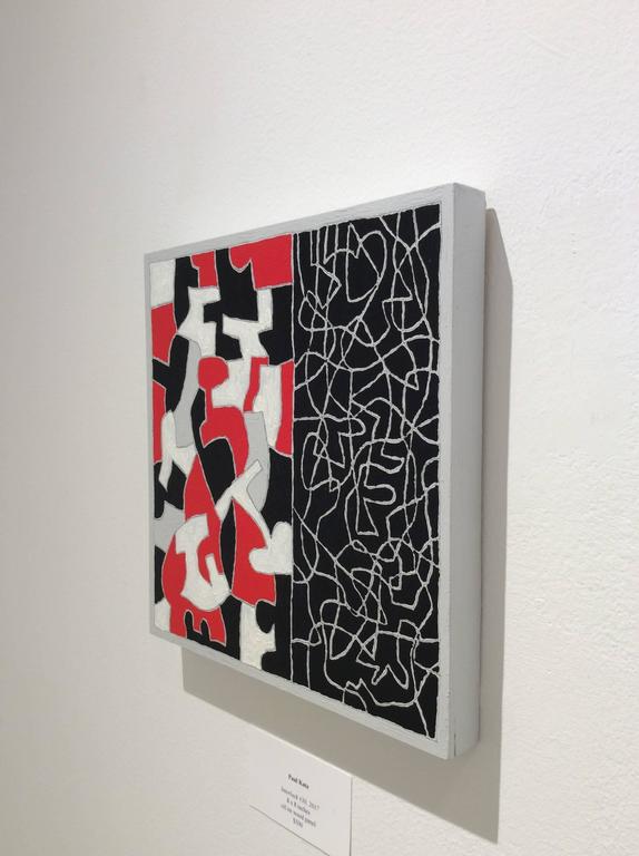 Paul Katz - Interlock #30 (Modern, Graphic Black, White and Red ...