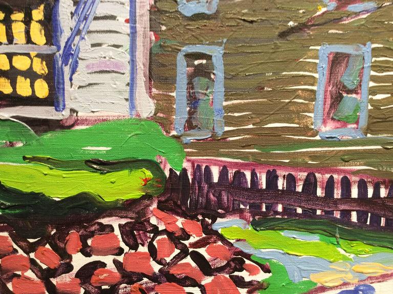 Dan Rupe - Yellow House on Bradford (Fauvist-Style Suburban Landscape ...