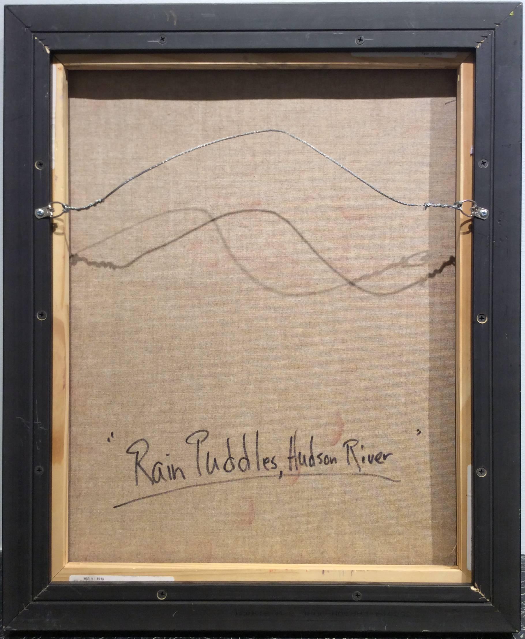 Dan Rupe - Rain Puddles, Hudson River (Modern Fauvist Style Abstracted ...