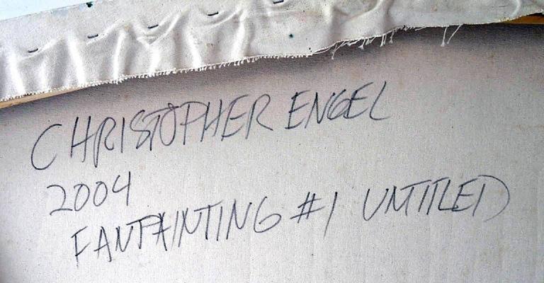 Christopher Engel - Fan Painting #1 (Contemporary, Minimalist Abstract ...