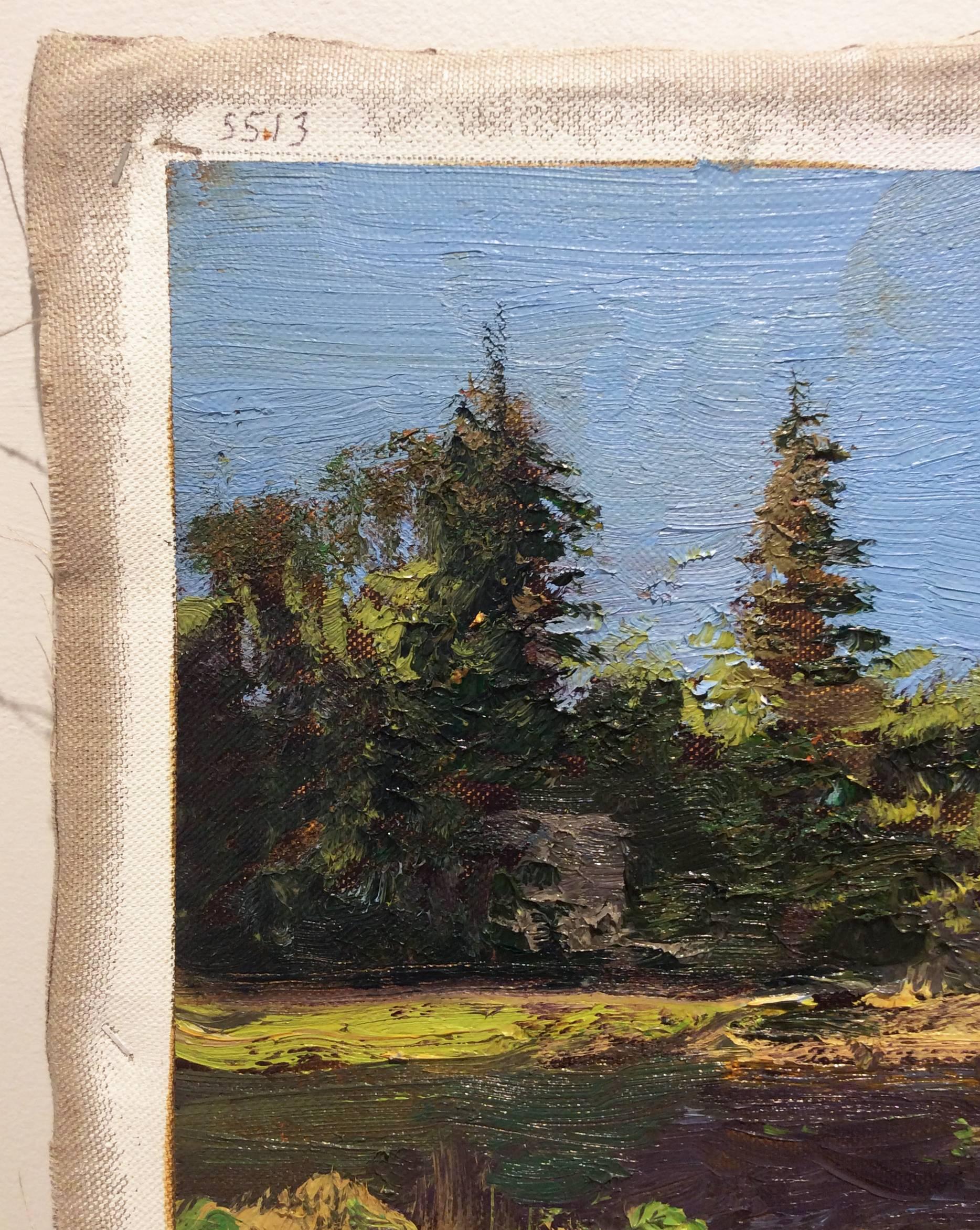 Harry Orlyk - #5513 House on East Main: Modern Impressionist Landscape ...