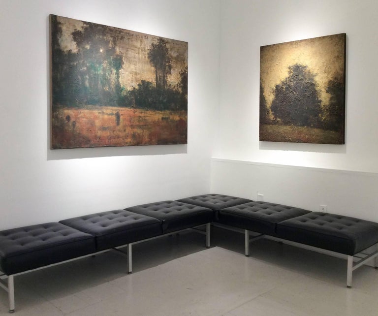 Don Bracken - Early Morning: Abstract Mixed Media Landscape on Canvas ...