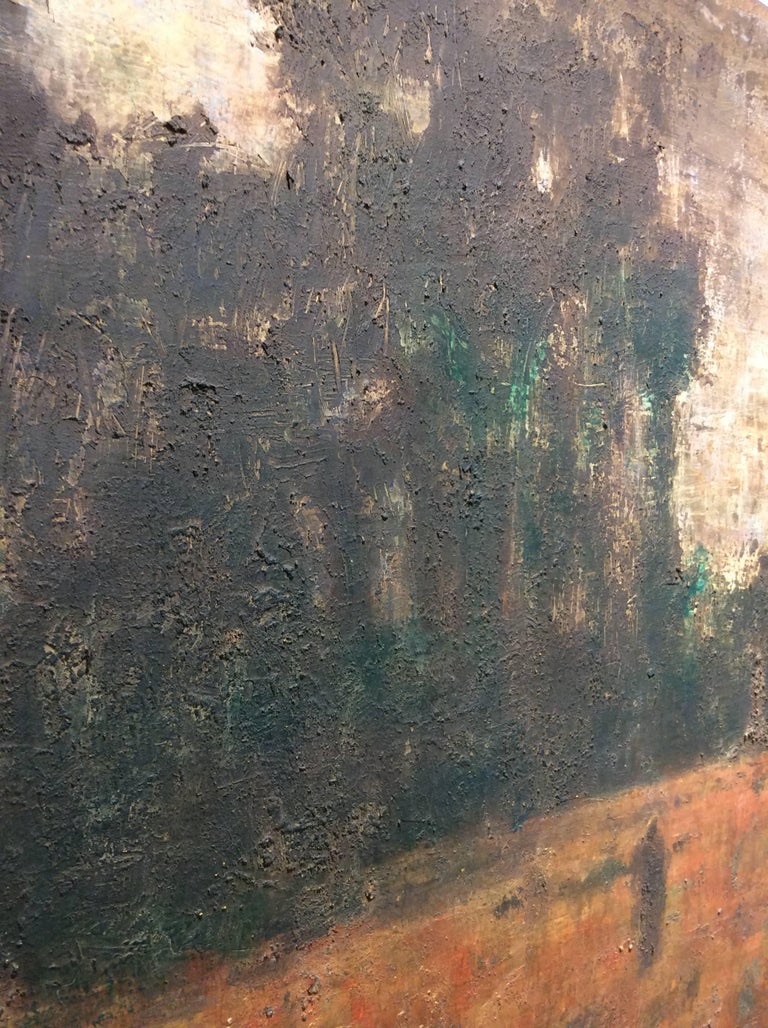 Don Bracken - Figure in a Field: Abstract Mixed Media Landscape on ...