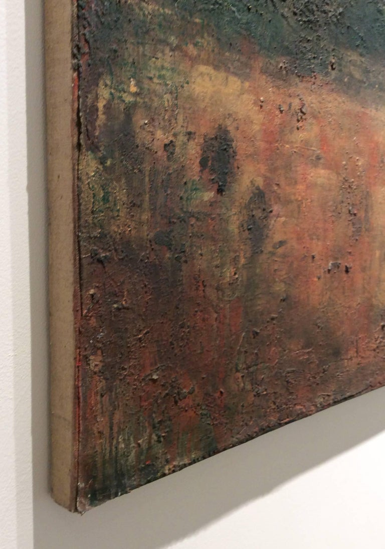 Don Bracken - Figure in a Field: Abstract Mixed Media Landscape on ...