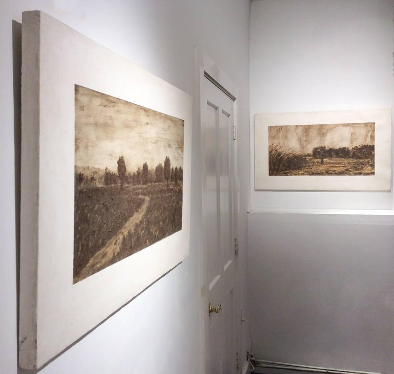 Don Bracken - Unknown Figure in a Field (Traditional Abstract Mixed ...