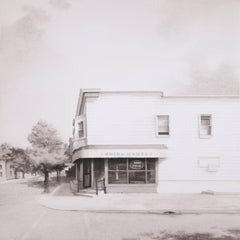 Scott Nelson Foster - Washington Street (Modern Realist Cityscape Black ...