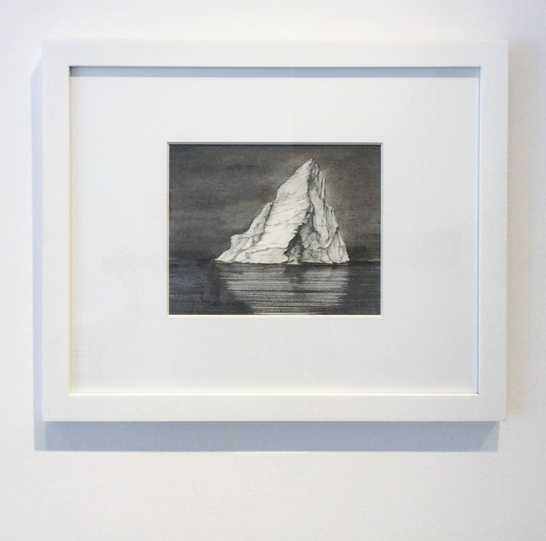Juan Garcia-Nunez - Iceberg Drawing 4: Black and White Landscape ...