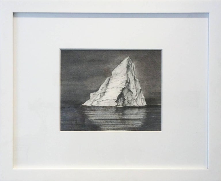 Juan Garcia-Nunez - Iceberg Drawing 4: Black and White Landscape ...