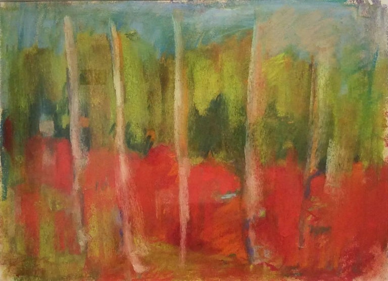Nancy Rutter - Wood Glen (Ethereal Abstracted Landscape Pastel on Paper ...