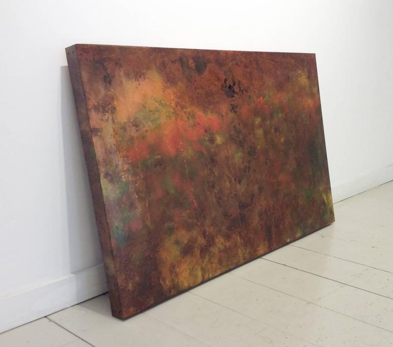 Bruce Murphy - Creative Eagerness (Abstract Painting on Metal with Warm ...