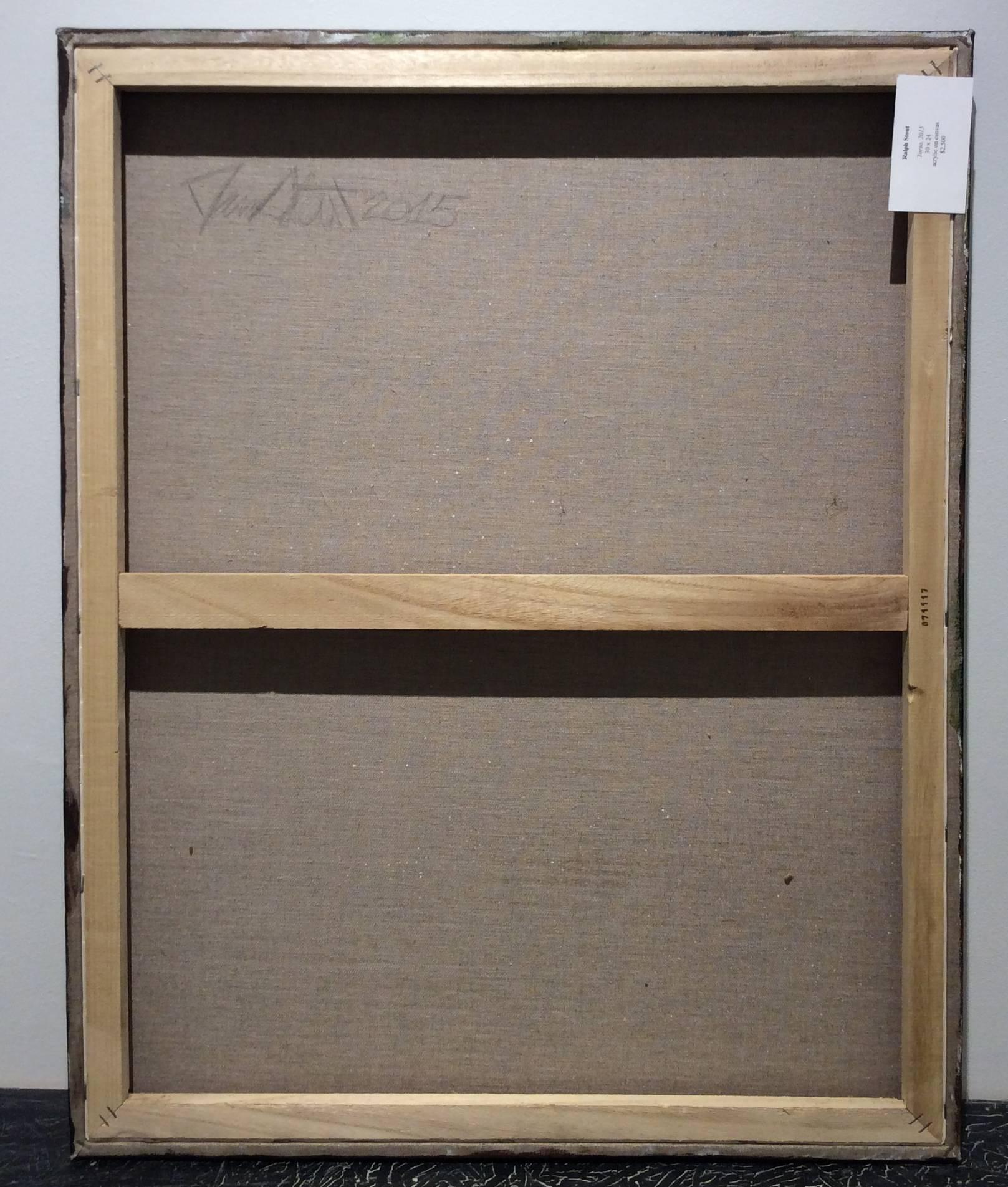 Ralph Stout - Torso (Modern, Abstract Green, Beige, Black and Yellow ...