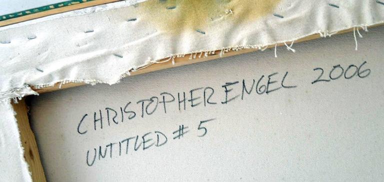 Christopher Engel - Fan Paintings #5: Modern, Abstract Expressionist ...