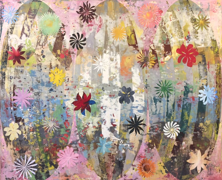Perry Burns - Flower Tapestry I at 1stDibs