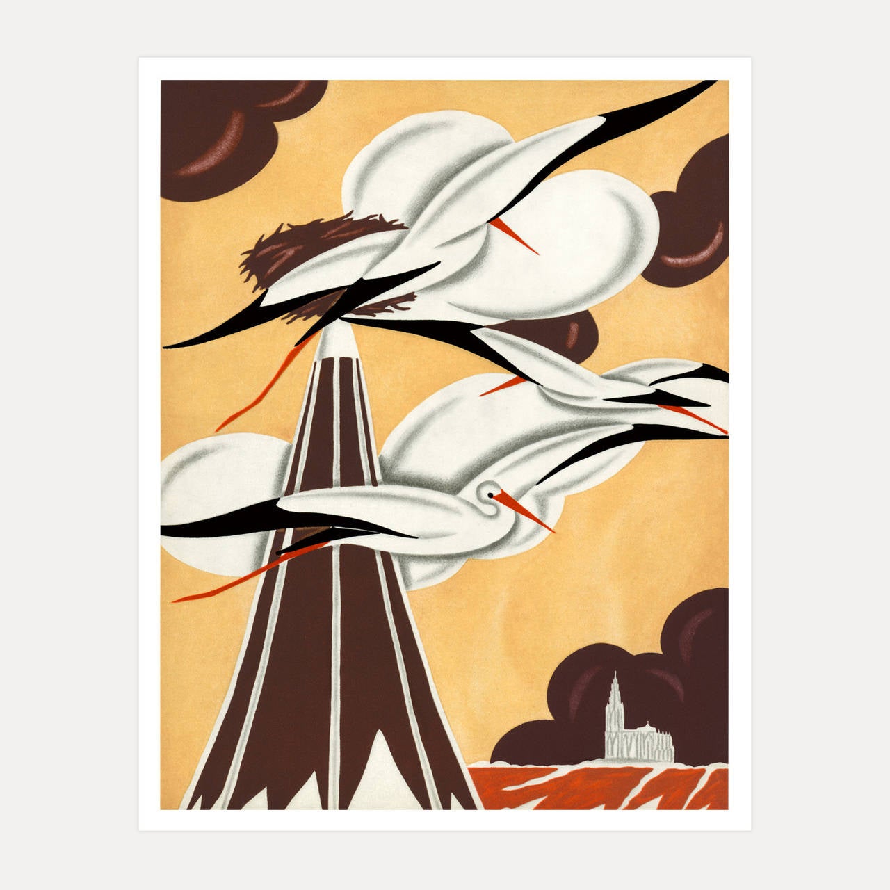 Jacques Darcy - Cranes, Paris c1935 For Sale at 1stDibs