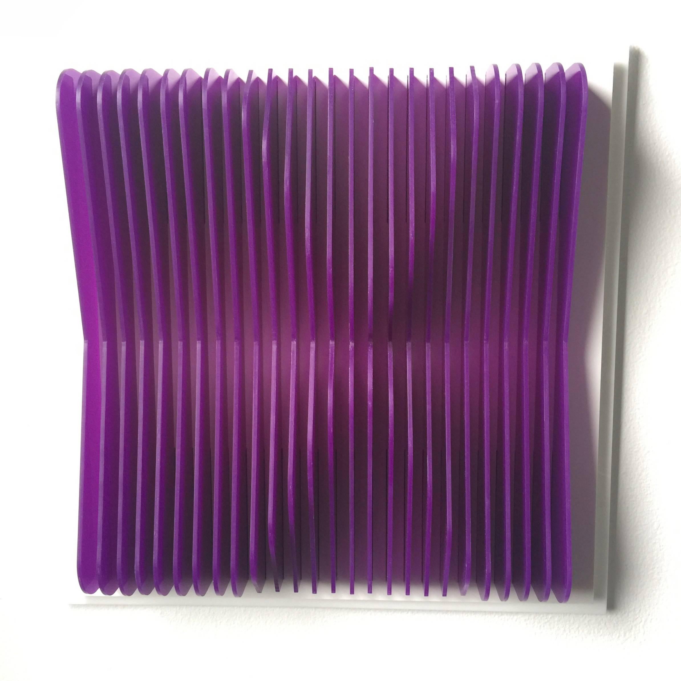 Jose Margulis - Pinched Purple - kinetic wall sculpture by J. Margulis ...