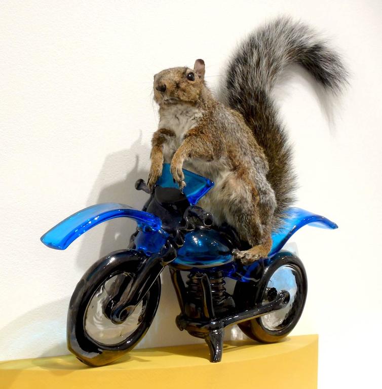 Angus M. Powers - #thesquirrels (Squirrel on a Glass Motorcycle) at ...