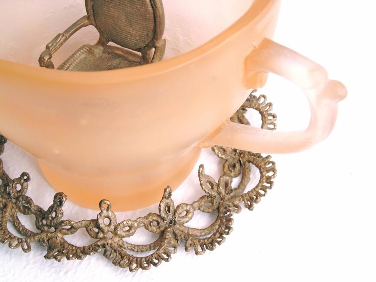 Jennifer Halvorson - Thirst - cast pale orange glass and bronze For ...