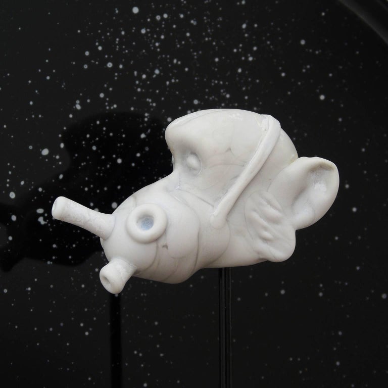 Marshall Hyde - Macaque in Mask, Space Monkey series For Sale at 1stDibs