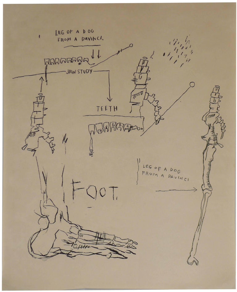 Jean-Michel Basquiat - Leg of the Dog at 1stDibs