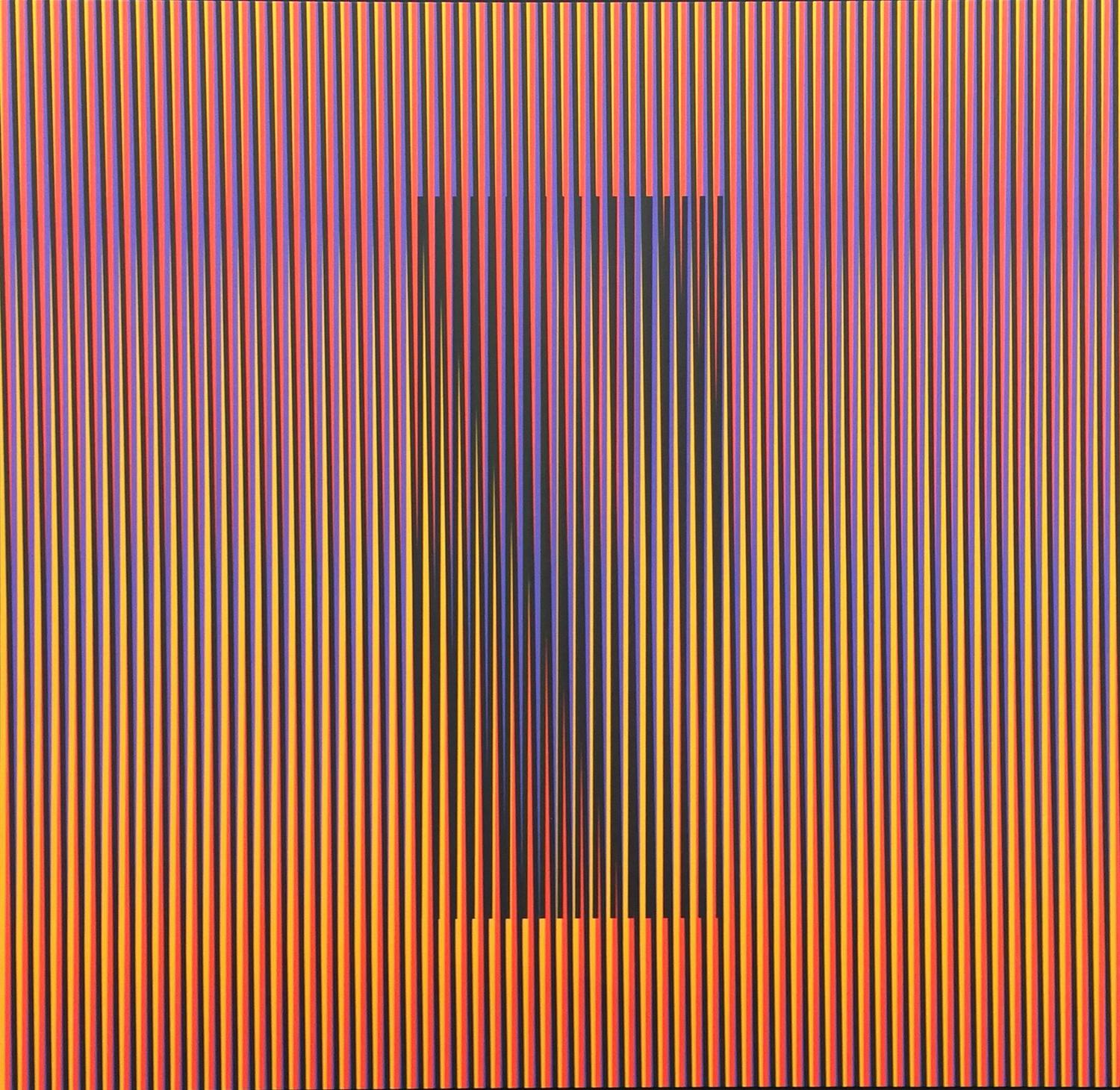 Carlos Cruz-diez - Chromatic Induction Dual Frequency Permutation 10 ...