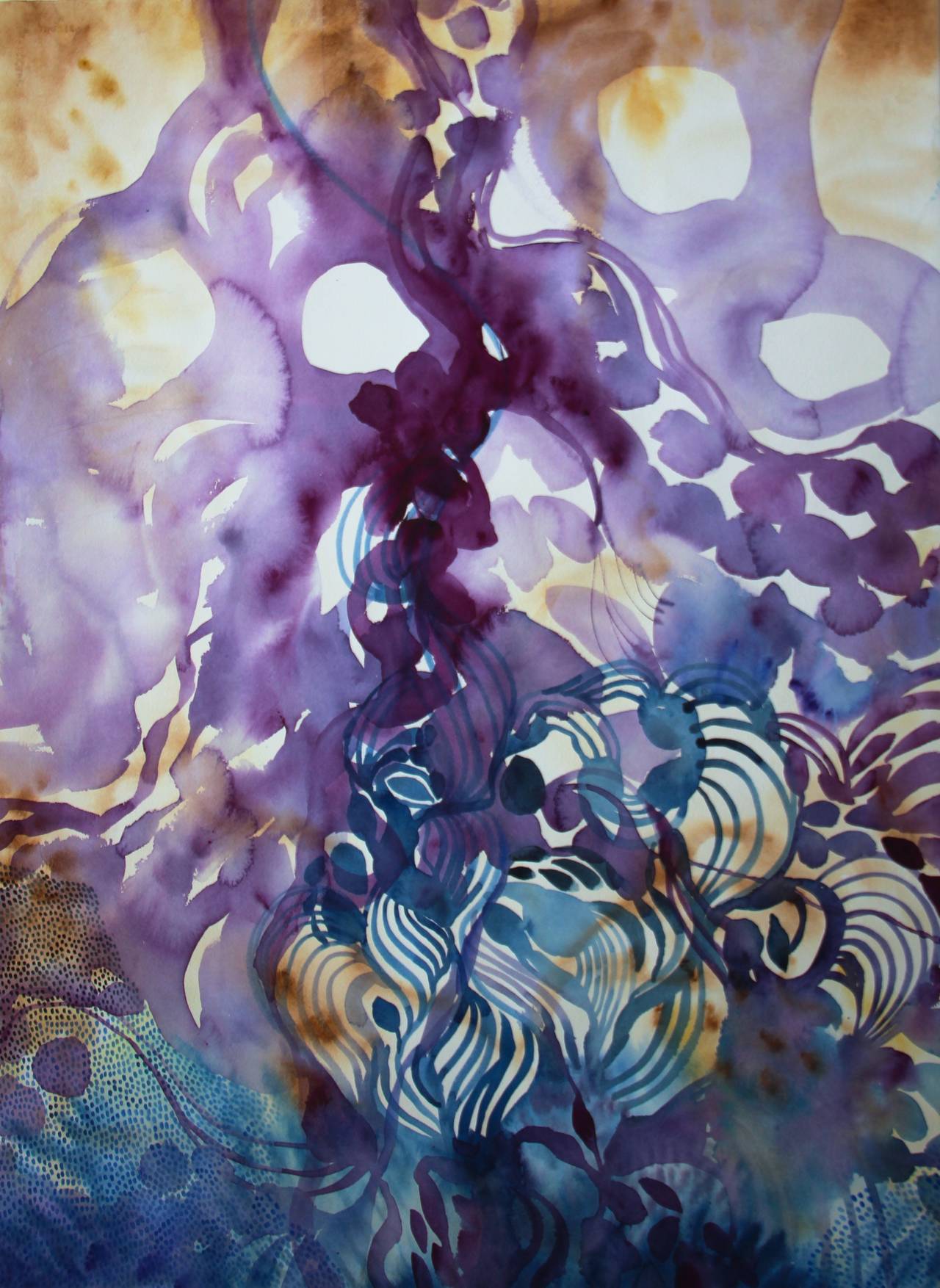 Helen Wells - Watercolor - THE SOUND OF THE SEA at 1stDibs