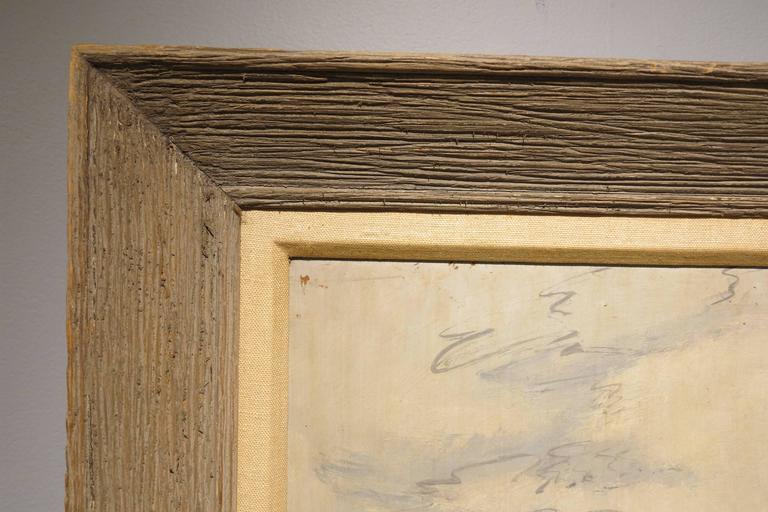 Joe Jones - Silver Landscape (Grey abstract grisaille landscape) at 1stDibs