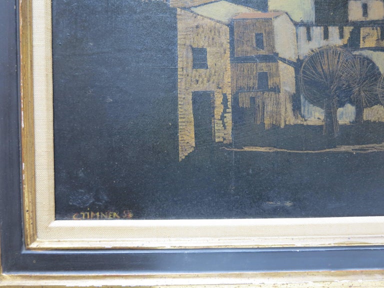 Carl TImner - City and Trees (Mid-century Italian landscape painting ...